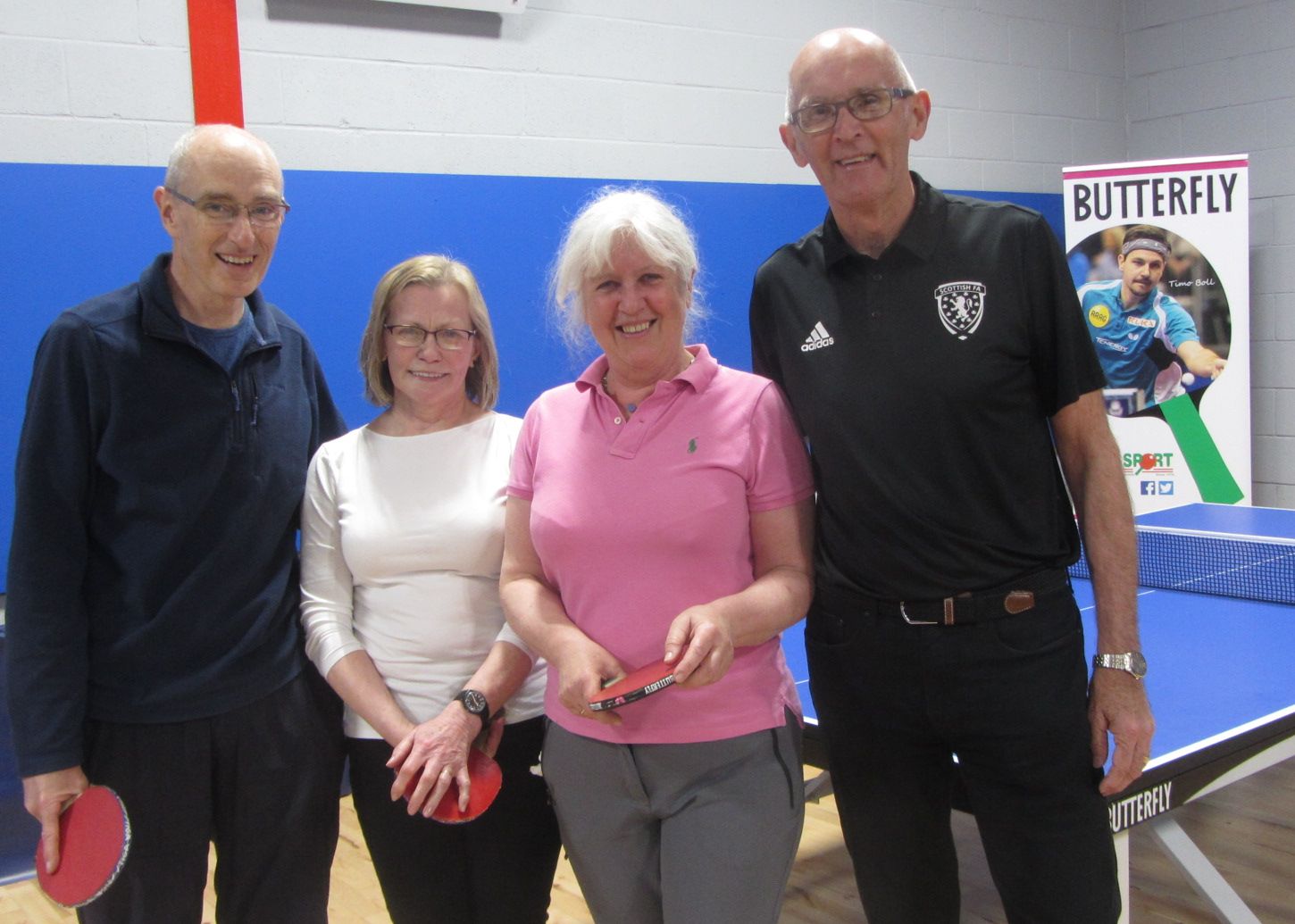 Inaugural Thursday Over-50s Championships – Dumfries Table Tennis Club